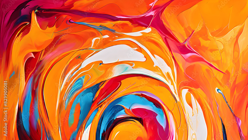 vibrant color mix background abstract wallpaper. This design features a ...