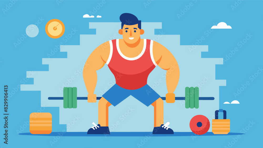 With a focus on proper form and a variety of exercises a man steadily ...