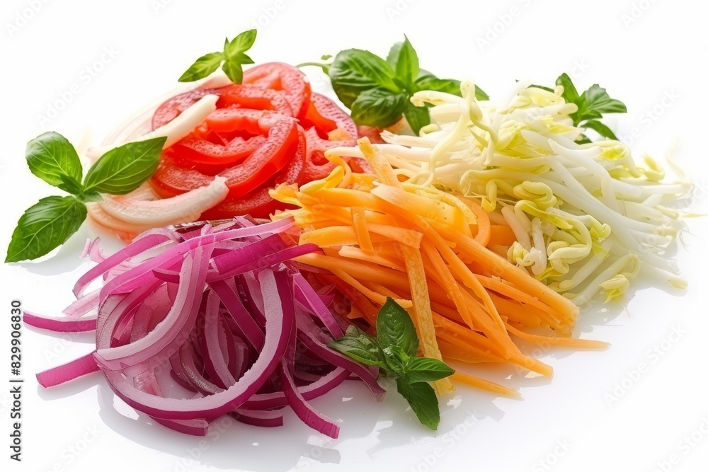 Whole Som Juk and Som Juk slices, isolated on white background, great ...