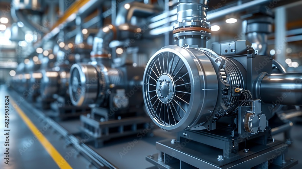 Overlay of industrial fan system sketches with real operational fan ...