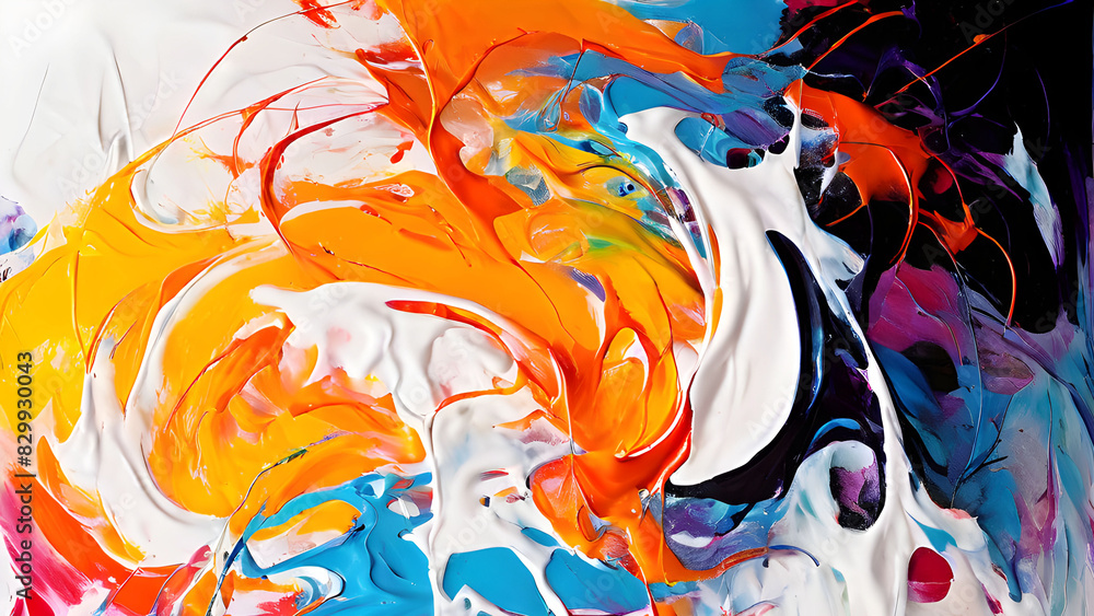 vibrant color mix background abstract wallpaper. This design features a ...