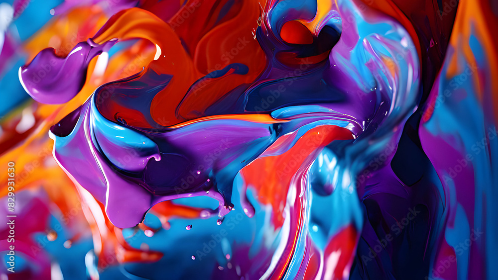 vibrant color mix background abstract wallpaper. This design features a ...