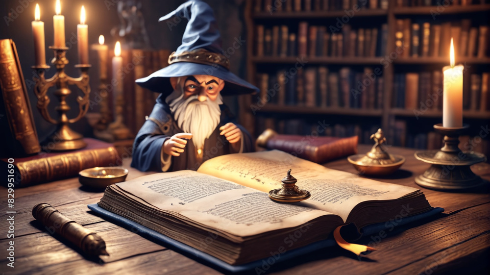 Magic book icon depicted as an old fantasy wizard game vector. Features ...