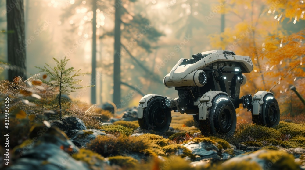 An autonomous robotic vehicle navigating through complex terrain with ... An autonomous robotic vehicle navigating through complex terrain with ...