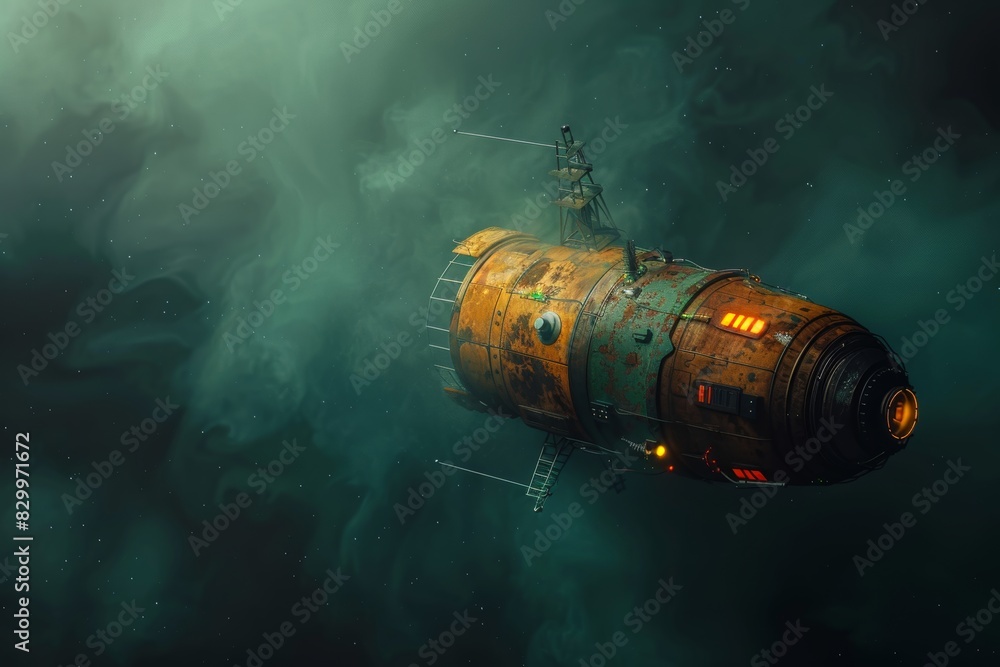 Abandoned Spacecraft in the Void of Space Sending S.O.S. Signal - Sci ...