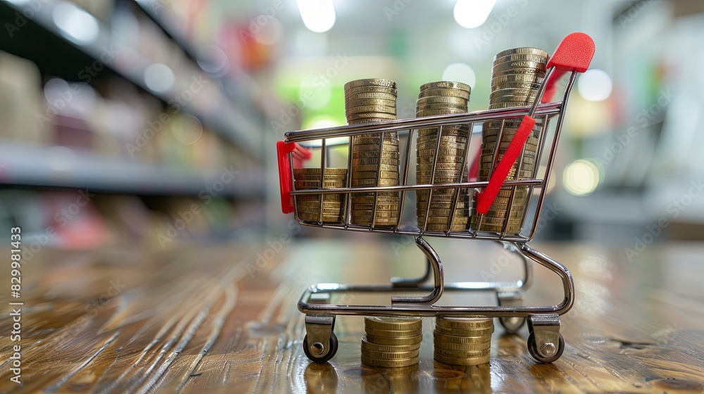 inflation in e-commerce business growth concept inflation higher food ...