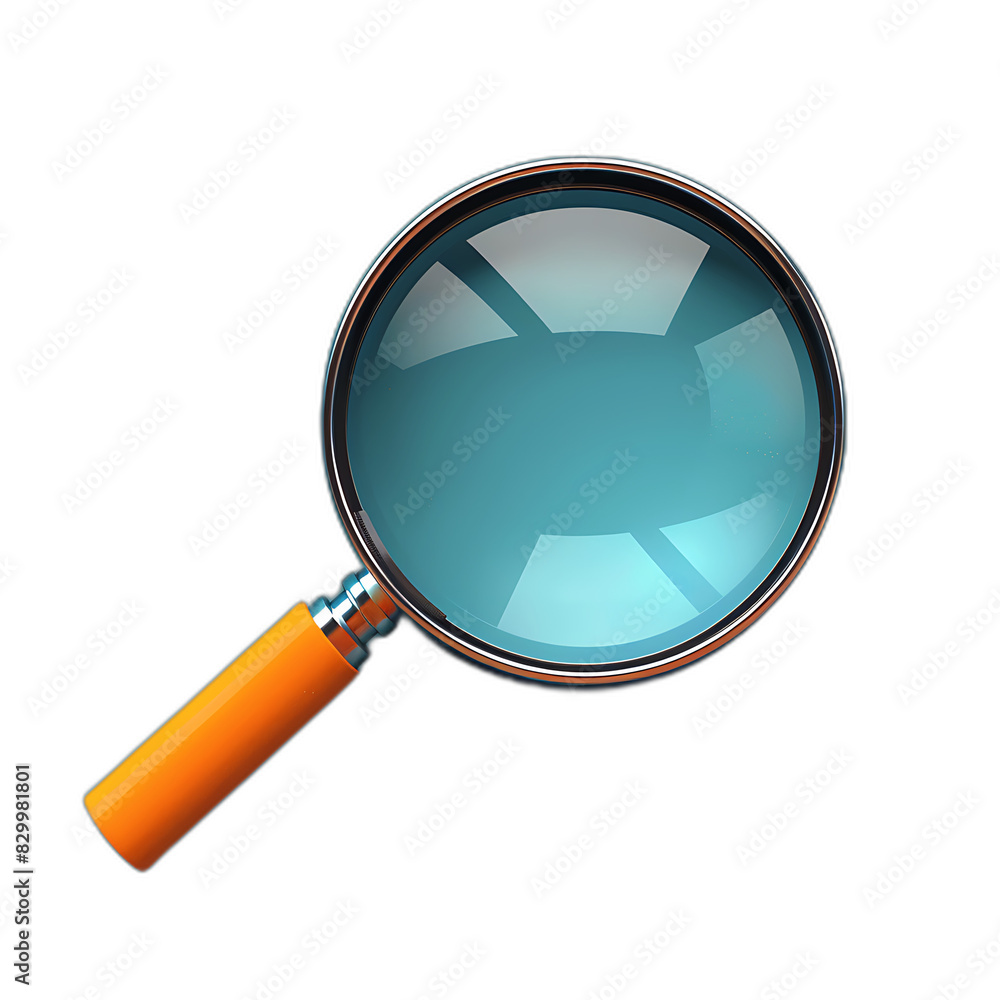 An icon for a focus app depicting a magnifying glass zoomed in on a ...