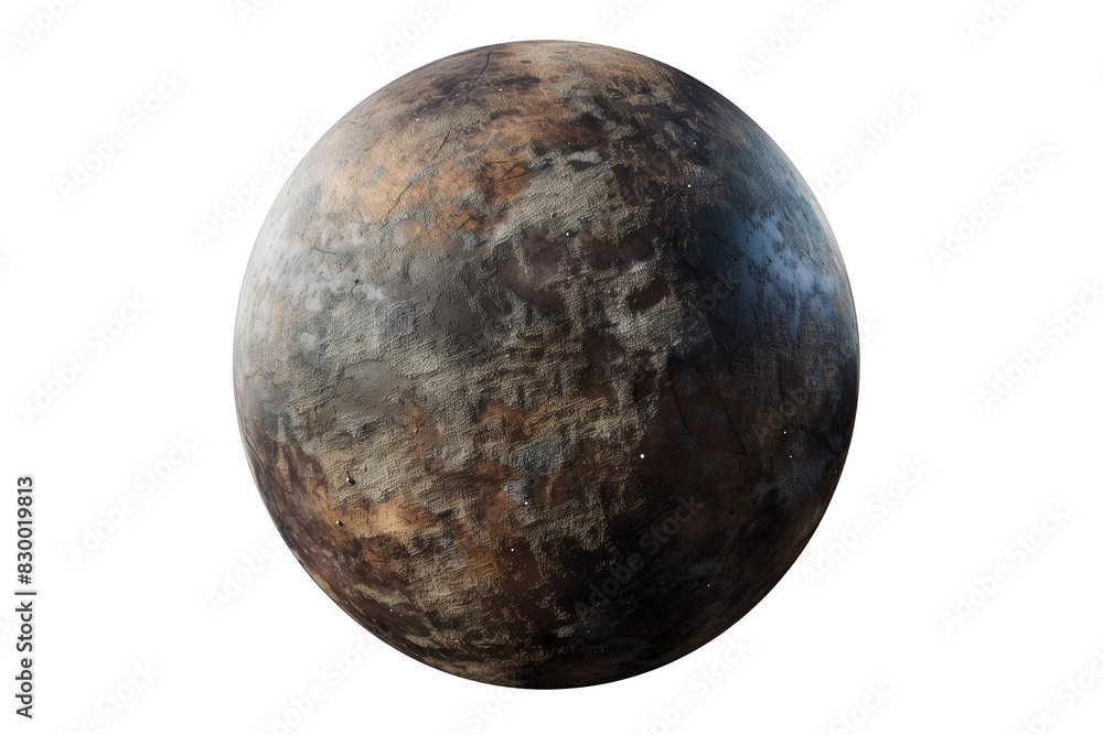 Detailed Earth planet cutout with a transparent background, 8k UHD ...