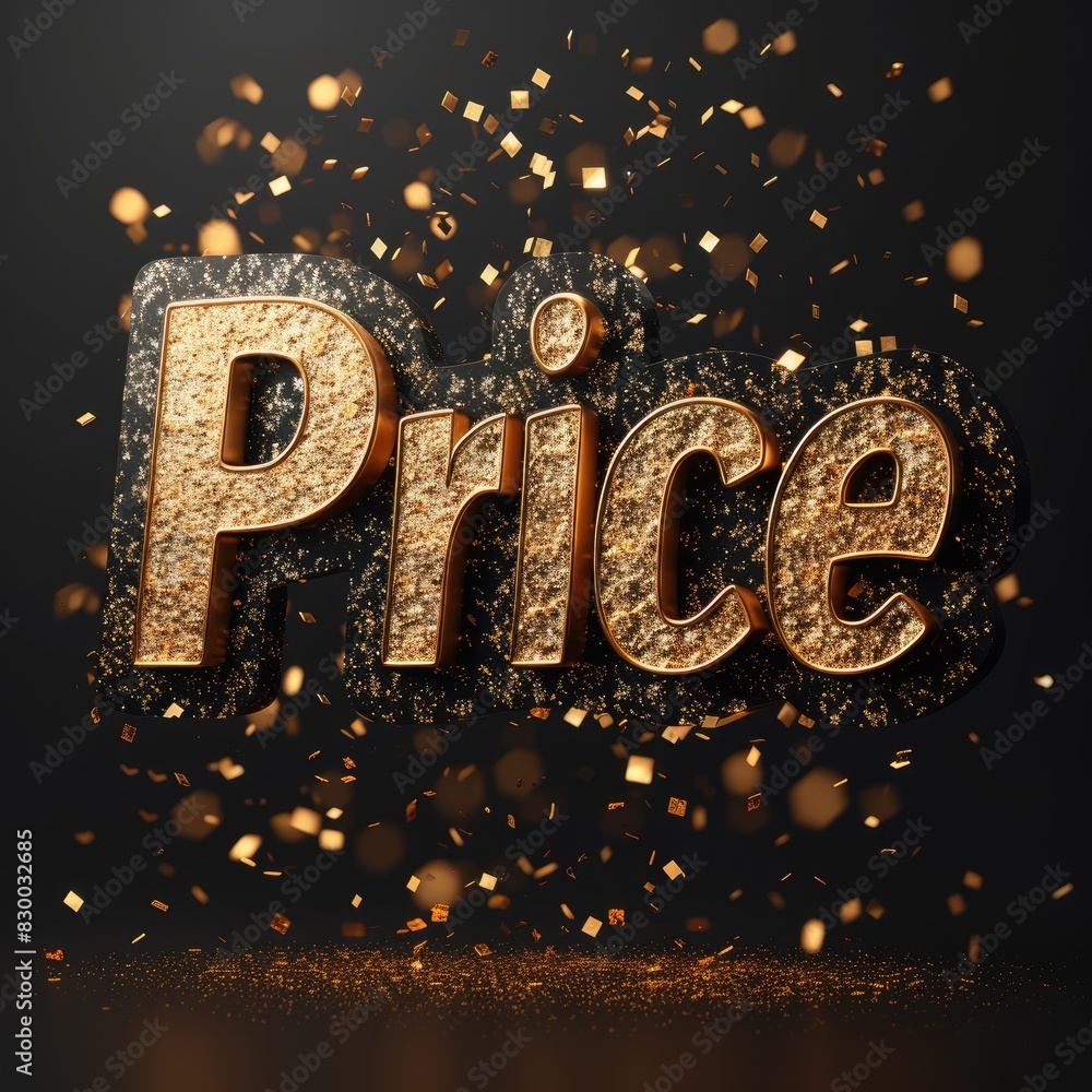 Price: a captivating logo text against a stunning backdrop, enhancing ...