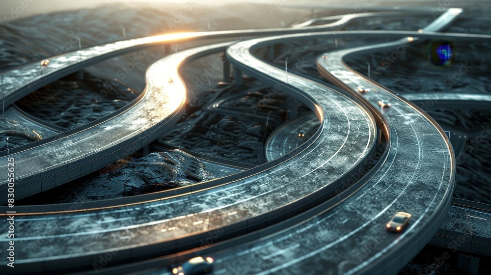 Urban and Street Scenes Infrastructure: A 3D copy space background ...