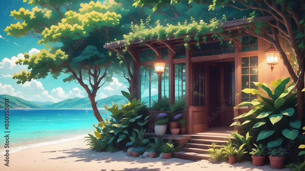 Summer aesthetic wallpaper, summer vacation background, summer beach ...