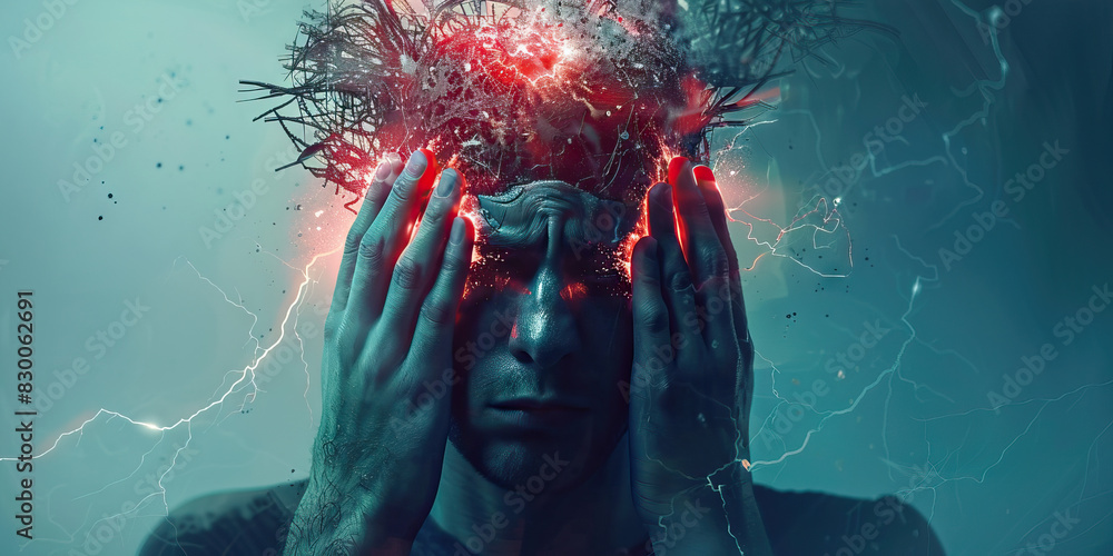 Migraine Misery: The Throbbing Agony of a Severe Headache - Visualize a ...