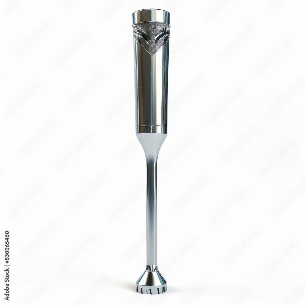 Titanium immersion blender with a sleek, metallic finish, isolated ...