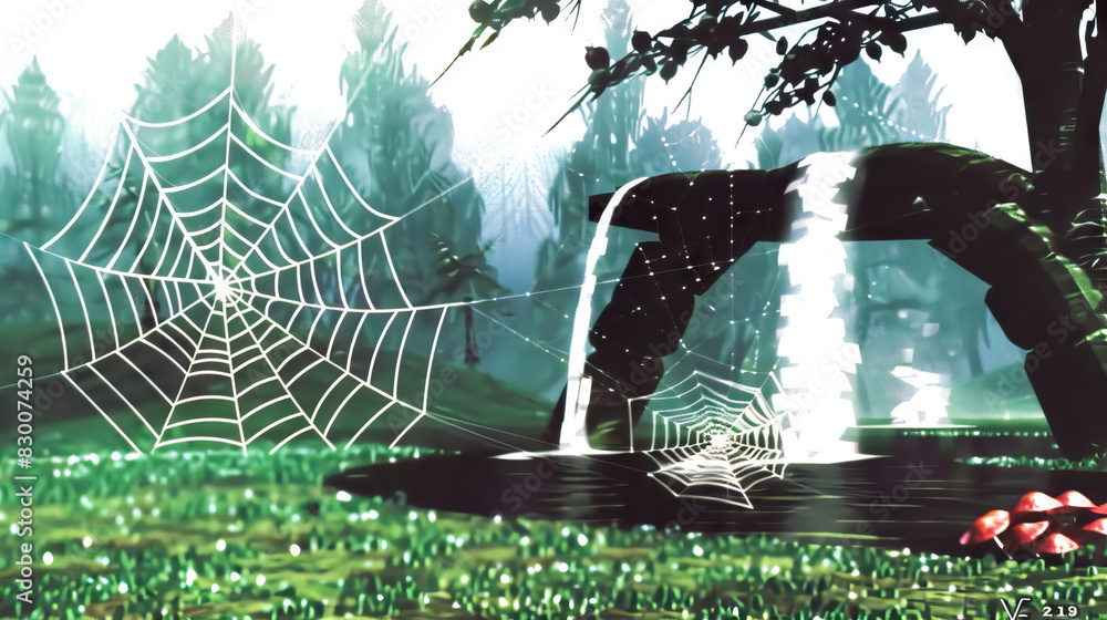 Spider Webs: The Intricate Beauty of Spider Silk - Picture a scene ...