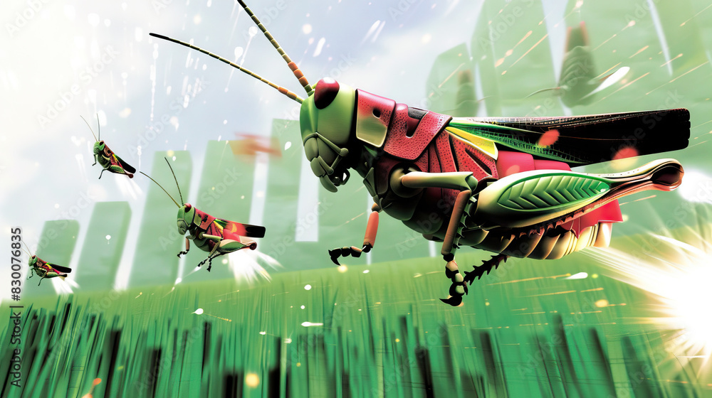 Grasshopper Games: The Acrobatics of Jumping Insects - Picture a scene ...