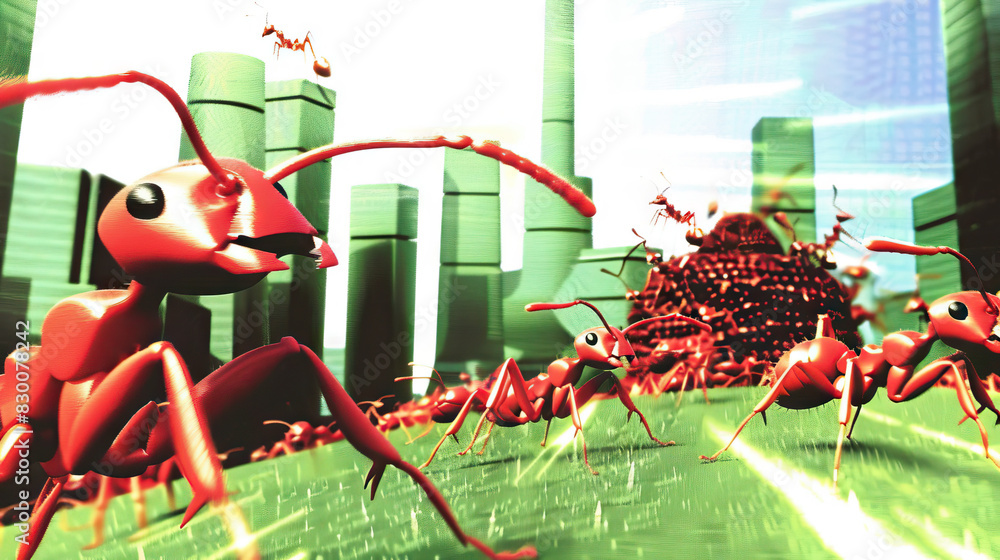 Ant Kingdom: The Organized Society of Ant Colonies - Visualize a scene ...