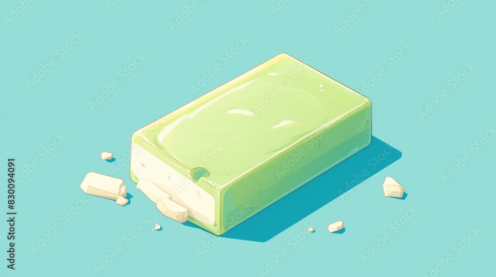 Learn how to create a charming 2d illustration of a bar of soap with ...