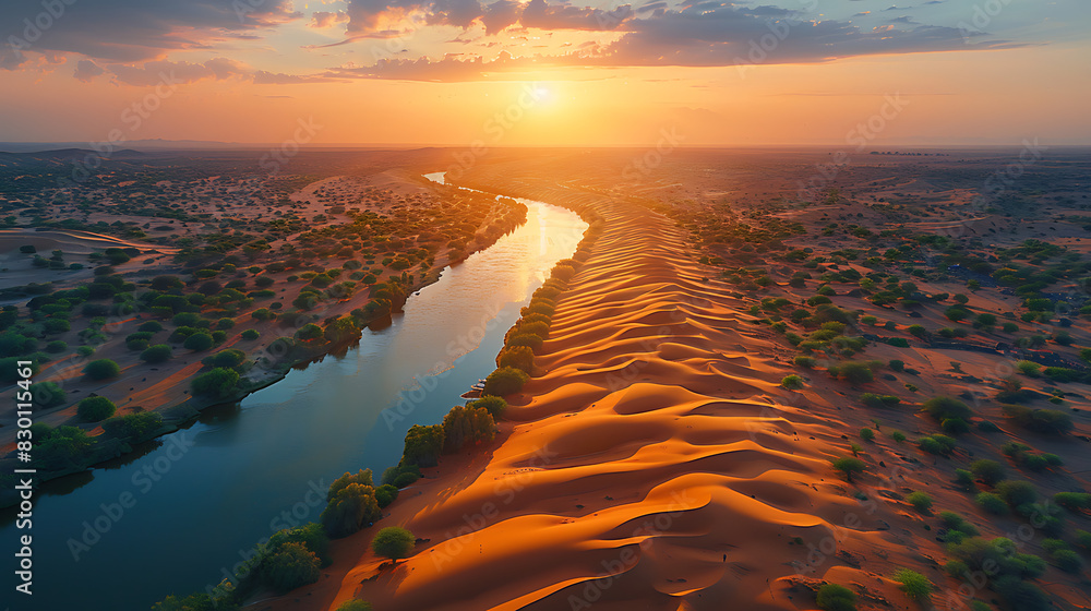 mesmerizing image of Thar Desert vast expanse of sand dune sparse ...