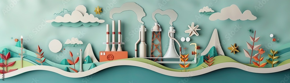 Crude oil types and grades, paper-cut style, infographic layout, muted ...