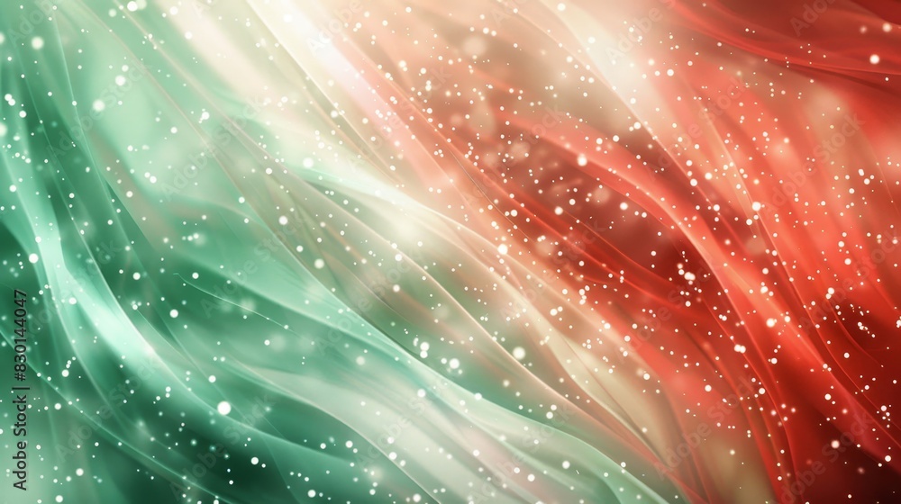 Dynamic abstract bg: peppermint green candy apple red snowflake white ...