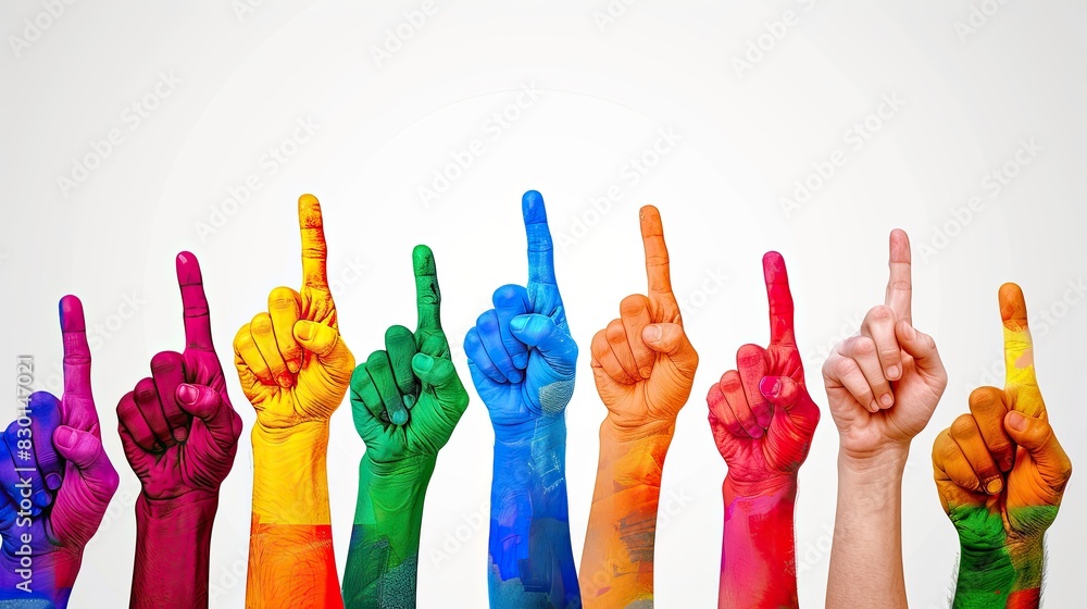 Foto de Fingers pointing at LGBTQ, highlighting the problem, homophobia ...