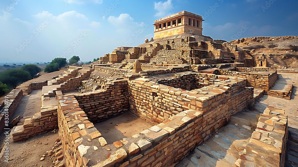 enchanting image of Harappa archaeological site ancient ruin ...