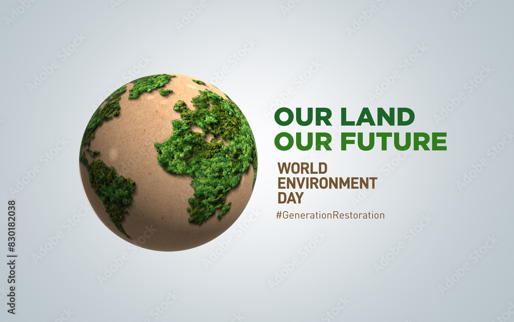 World Environment Day 2024 concept - Land restoration, desertification ...