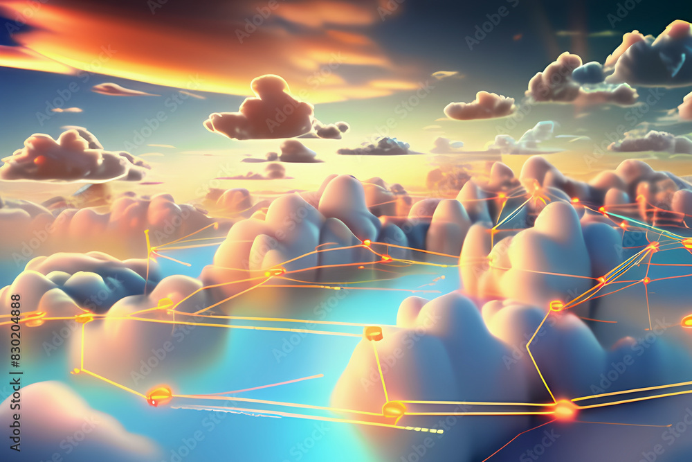 cloud computing network wallpaper, cloud computing management ...