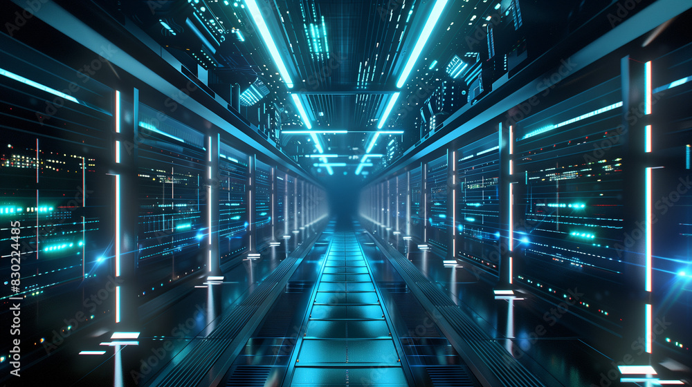 At the heart of the modern building is the server room of the future ...