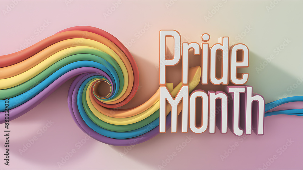 Pride Month Background: Pastel, Pink, LGBTQ Rainbow, Gay & Lesbian ...