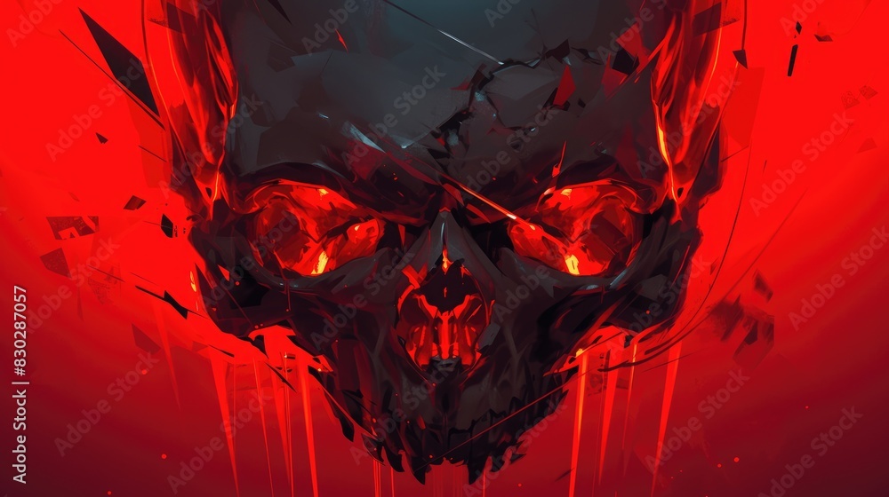 Beware of the ominous skull symbol acting as both a cautionary sign and ...