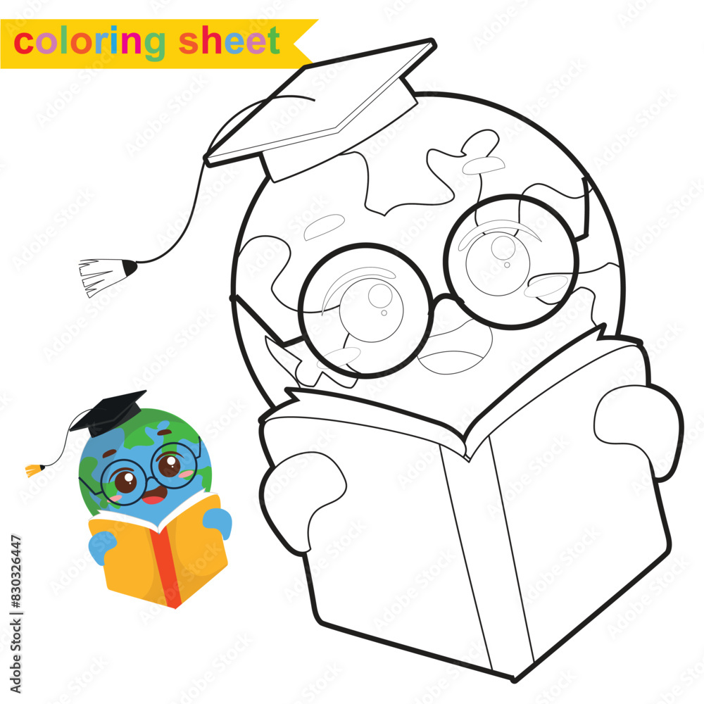 Coloring worksheet page. Educational printable coloring worksheet ...