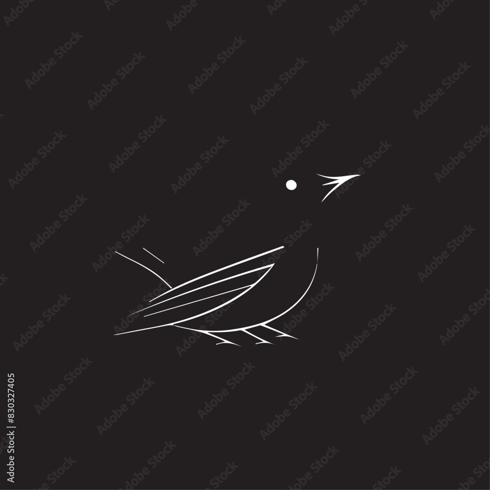 Skylark in cartoon, doodle style . Image for t-shirt, web, mobile apps ...