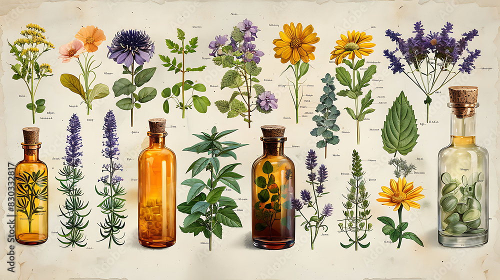 Infographic detailing chemistry of herbal medicines including the ...