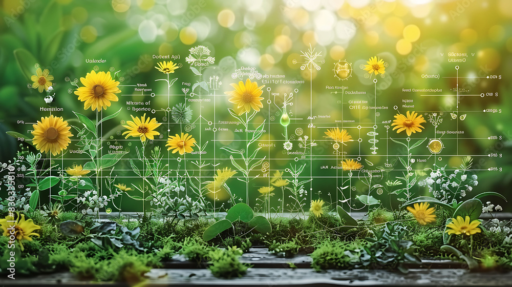 Infographic illustrating process of photosynthesis showcasing the ...