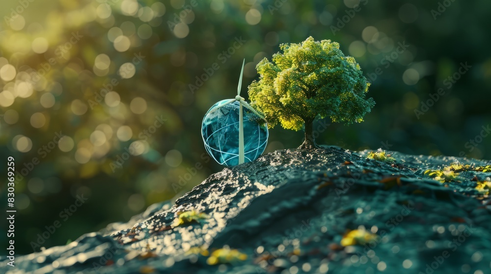 Clean energy concept on World Environment Day or International Day of ...