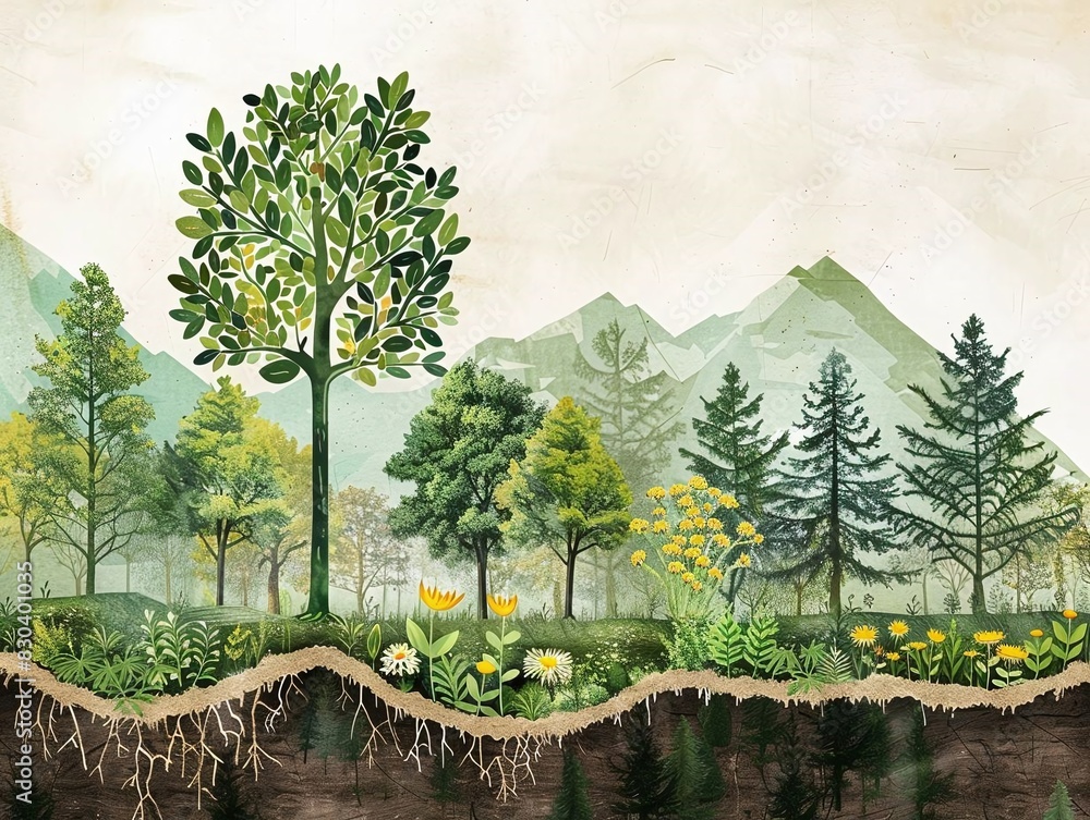 Design an infographic about the benefits of tree planting and ...