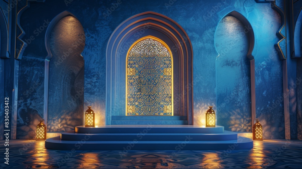 During Ramadan, opt for a calming color scheme of calming blues and ...