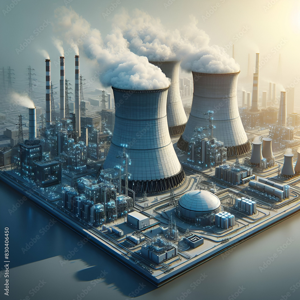 Industrial Radioactive Atomic Nuclear Reactor Electricity Power ...