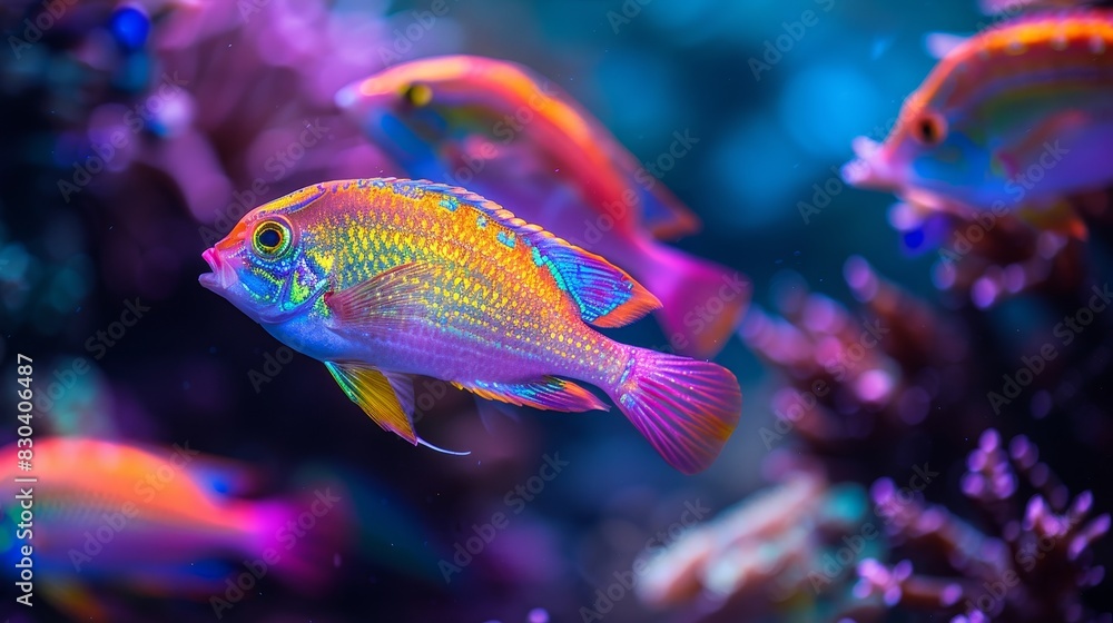 Neon Fish Nature's Color Palette: A photo showcasing nature's color ...