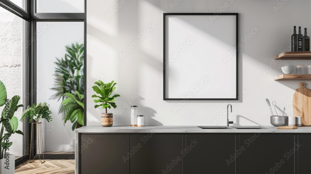 Frame mockup ISO A paper size Living room poster mockup Interior mockup ...