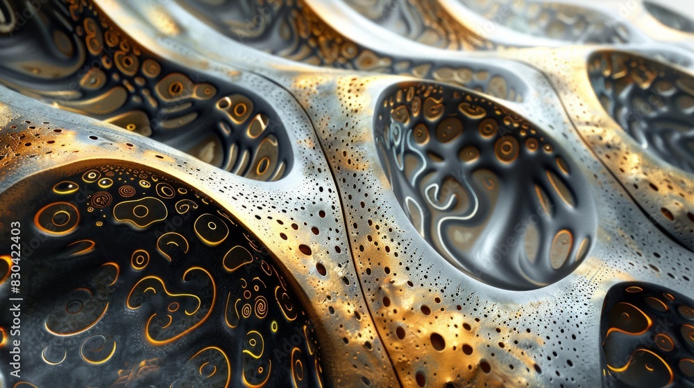 parametric format Mimicking the complex network of branches and leaves ...