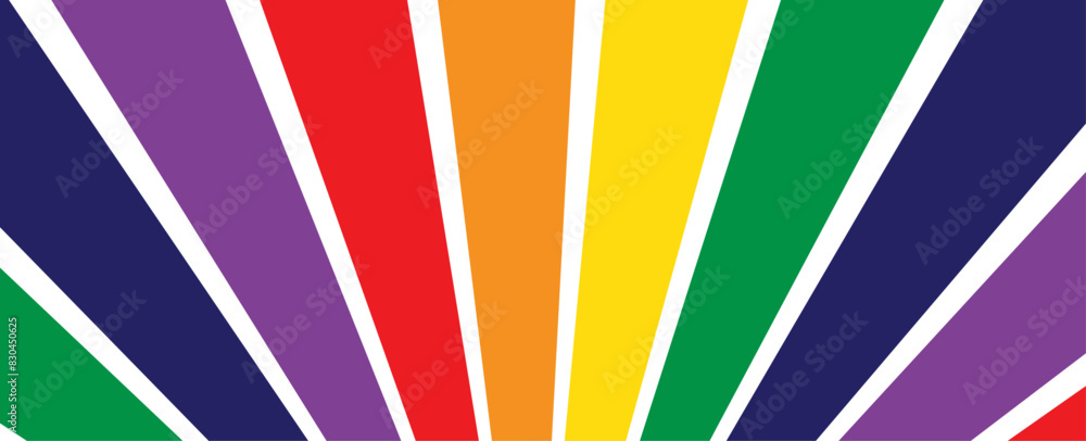 Celebrating pride month. Pride wavy line. LGBTQ Pride Flag Colours ...