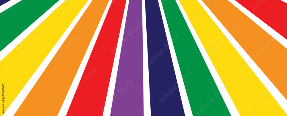 Celebrating pride month. Pride wavy line. LGBTQ Pride Flag Colours ...