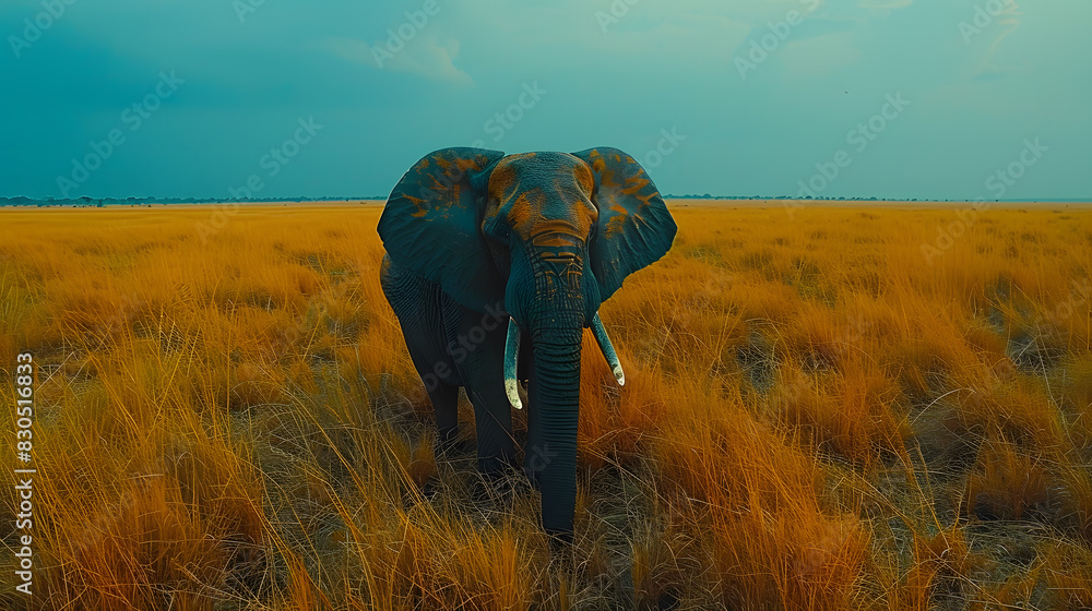 An elephant seeks refuge from rising temperatures, the effects of ...