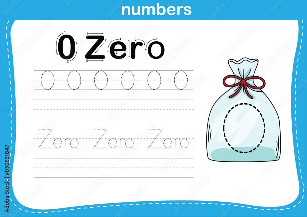 Connecting dot and printable numbers exercise for preschool and ...