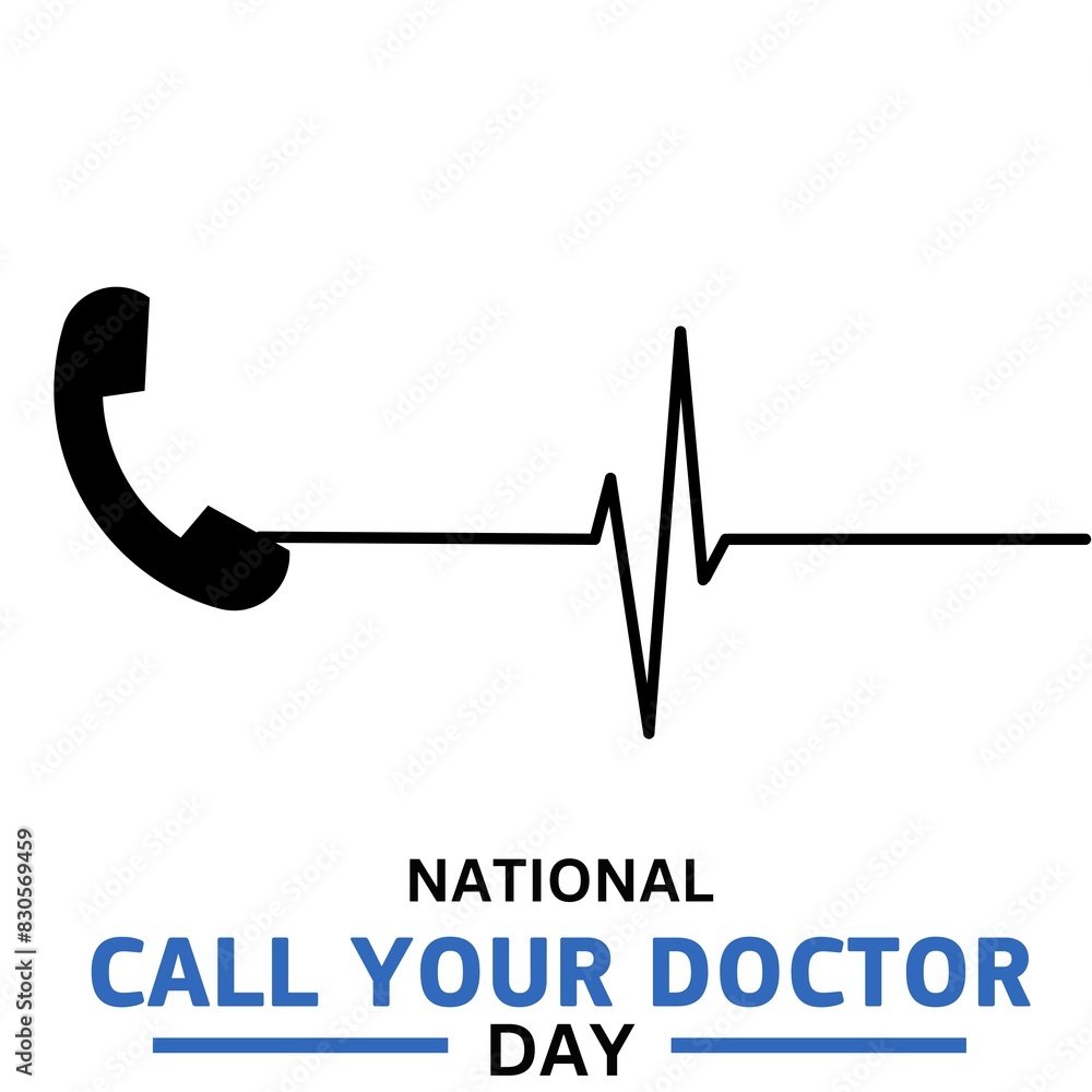 National Call Your Doctor Day. banners, posters, social media and more ...