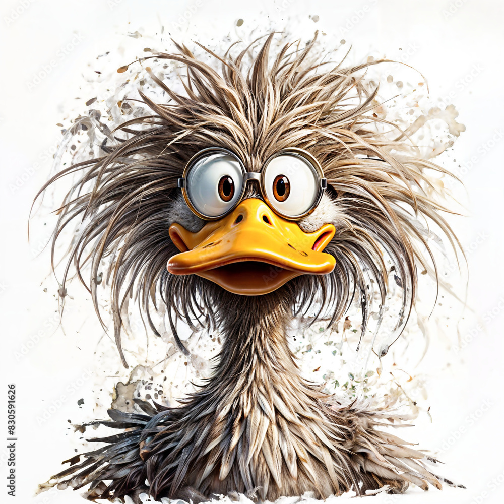 Quacking Chaos: Rockstar Duck Takes the Stage in a Feathered Frenzy ...