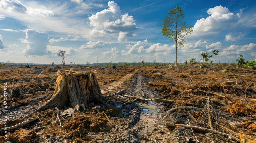 Endangered Species Habitat Destruction: Photograph a critically ...