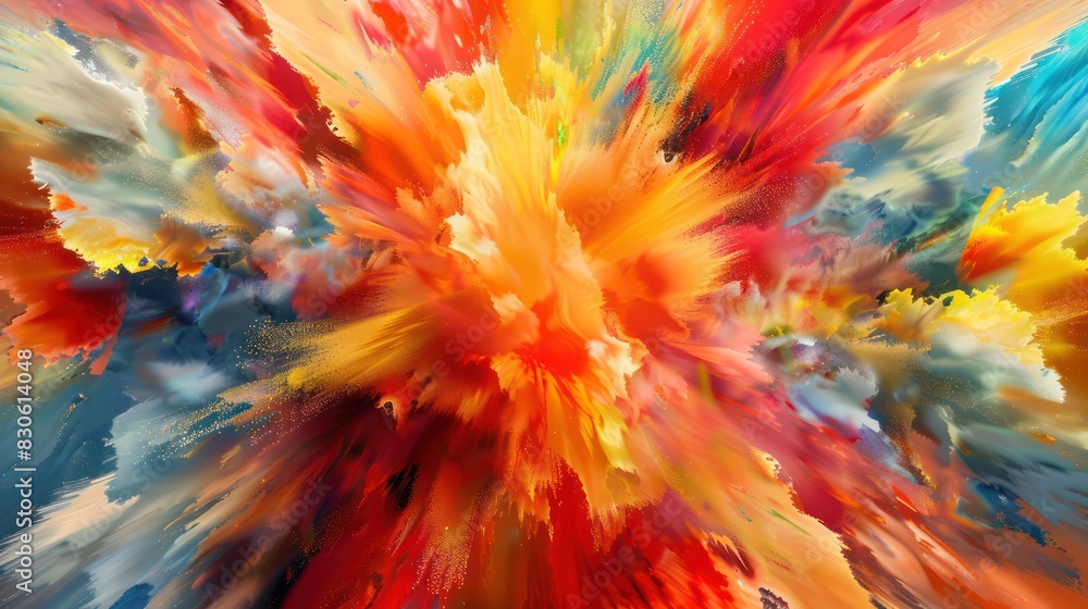 Euphoric Eruption: Photograph an explosion of vibrant colors and ...